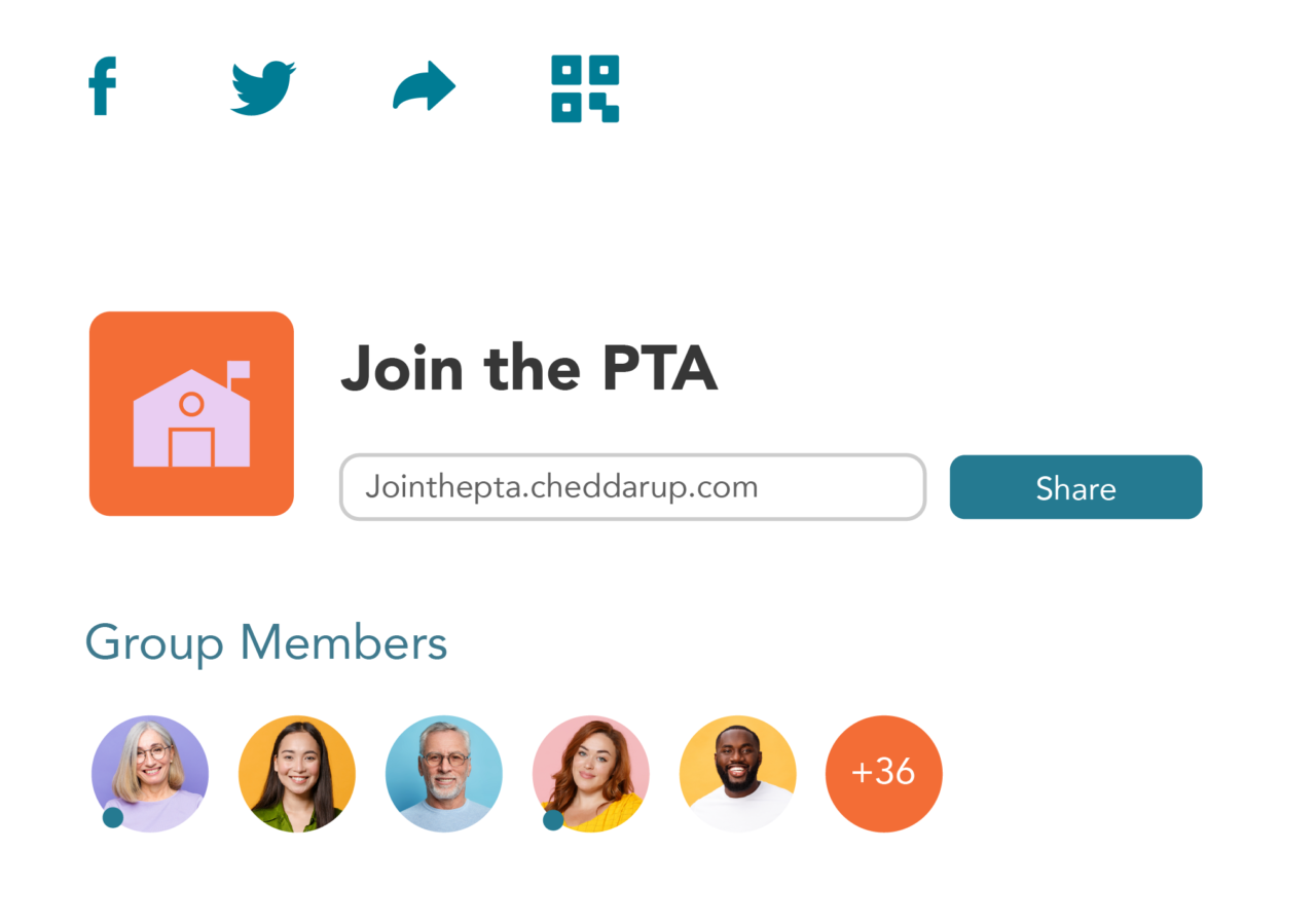 Share and communicate with your group